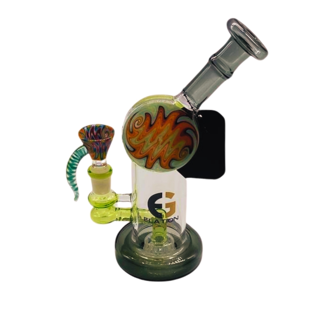ELATIONSHG01 8.2inch GOLD WATERPIPE