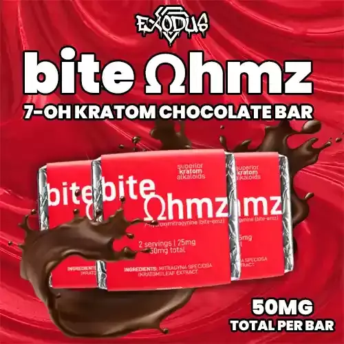BITE OHMZ 7-HYDROXY 2 SERVINGS | 25MG EACH | 30CT