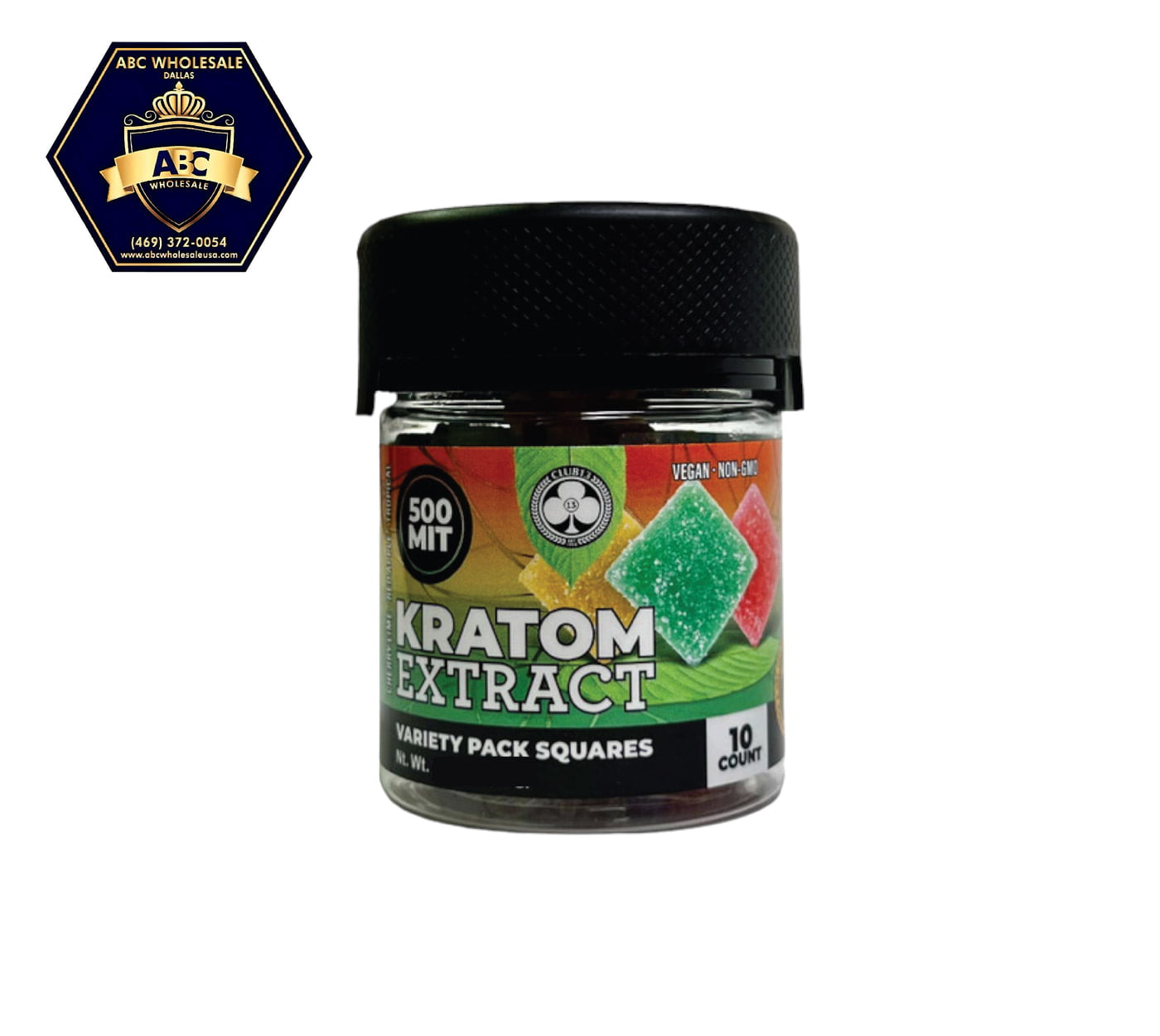 CLUB 13 KRATOM EXTRACT GUMMY VEGAN | 10PCS | 500MIT