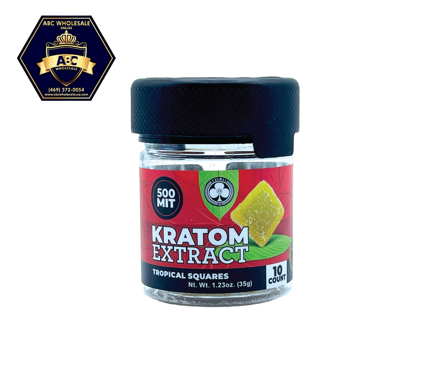 CLUB 13 KRATOM EXTRACT GUMMY VEGAN | 10PCS | 500MIT