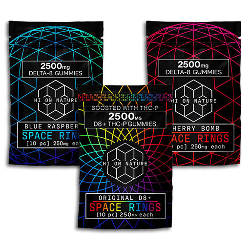 HI ON NATURE D8 SPACE RINGS 2500MG 10PC