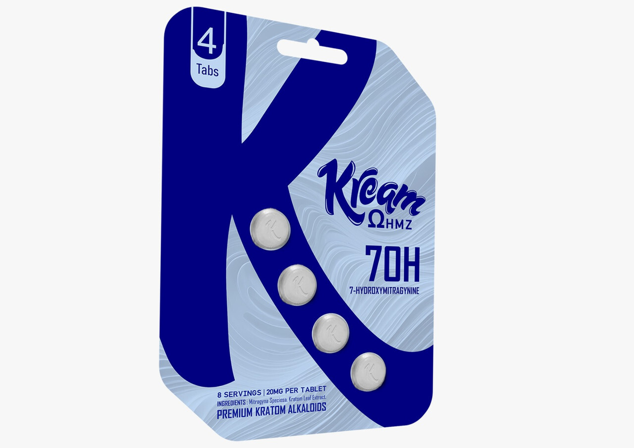 KREAM 7OH HYDROXY 8 SERVINGS | 25MG PER TAB | 4 TABS | 10PK
