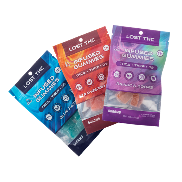 LOST THC INFUSEDE GUMMIES THC-A+THC-P+D9 | 5000MG | 10CT
