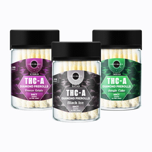 MOON BUZZ THC-A DIAMON PRE ROLL | 2000MG | 2GM | 50CT JAR