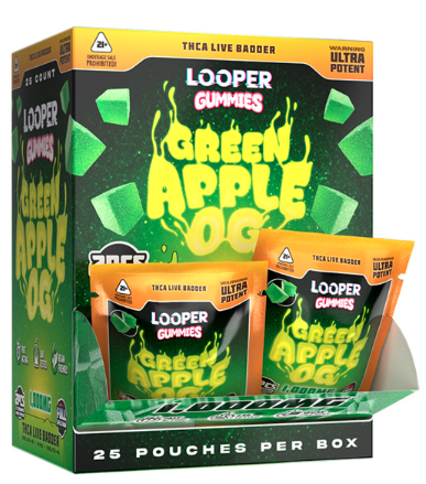 LOOPER THC-A BADDER 2CT GUMMIES 25CT DISPLAY