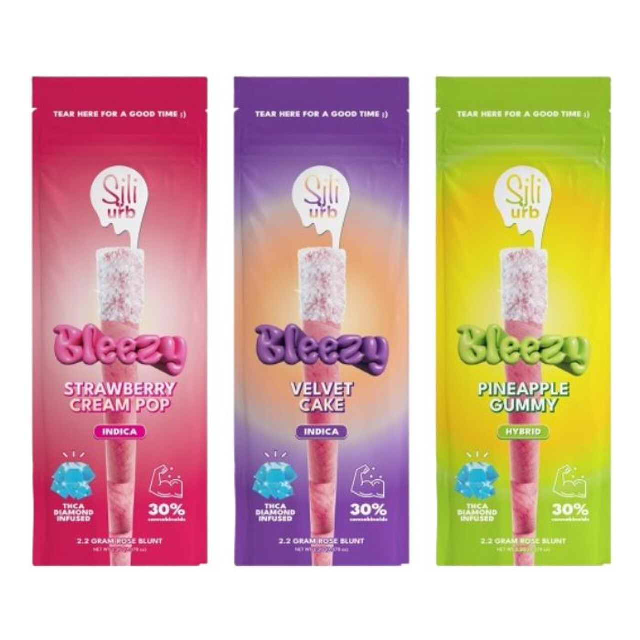 URB X SILI BLEEZY SNOW CAPPED ROSE PALM PRE ROLLS THC-A DIAMOND INFUSED ...