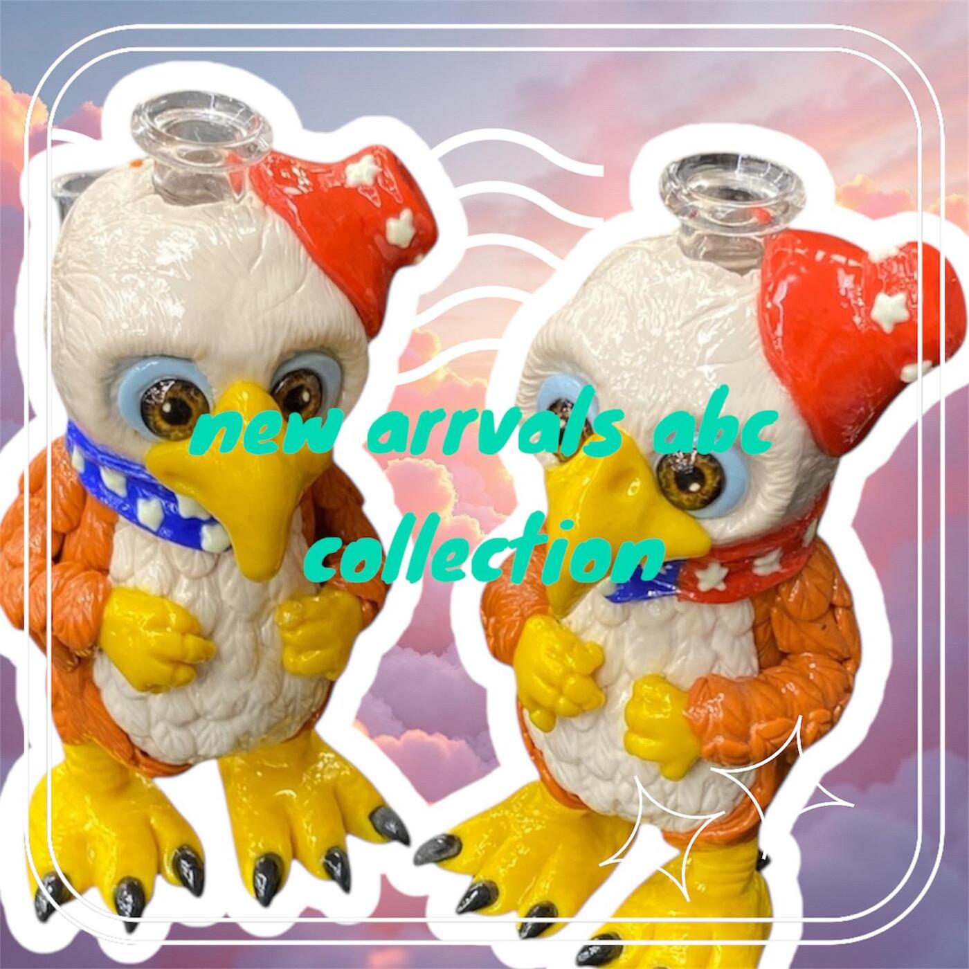 6.7INCH EAGLE CLAY OIL RIG WITH BANGER NAIL