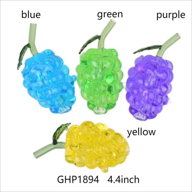 4.4"GRAPE GLYCERINE GLASS HANDPIPE