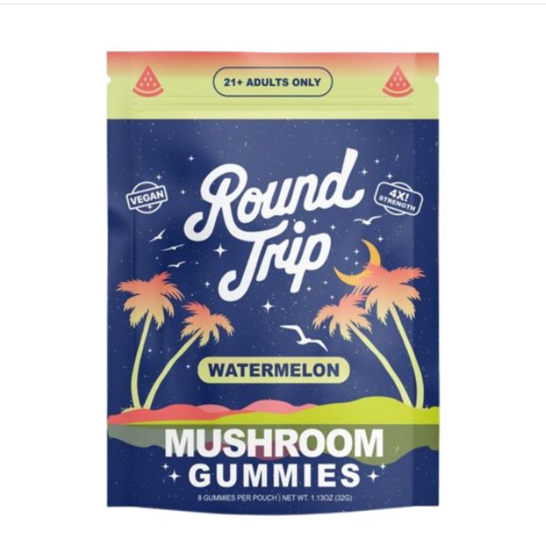 ROUND TRIP 4X STRENGTH MUSHROOM VEGAN 8PK GUMMIES | 10CT BOX