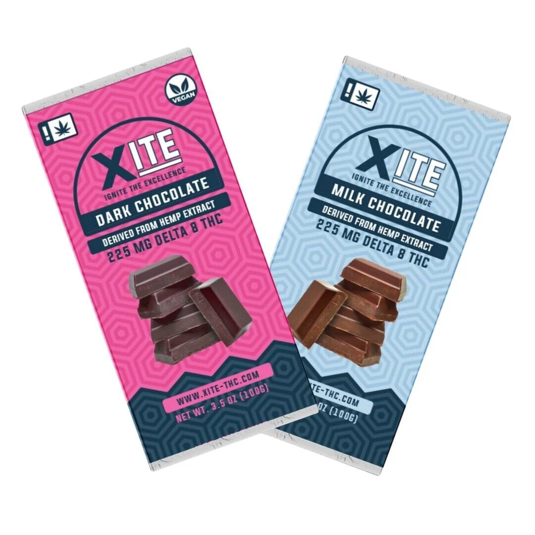 XITE CHOCOLATE BAR D9 150MG | 300MG BAR | 8CT PK