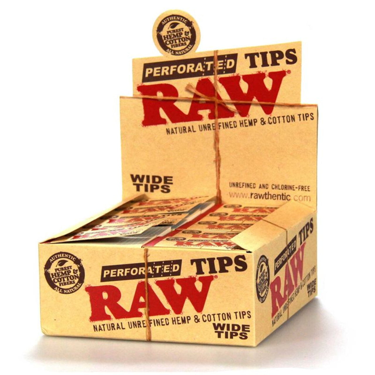 RAW PERFORATED WIDE TIPS | 50PK